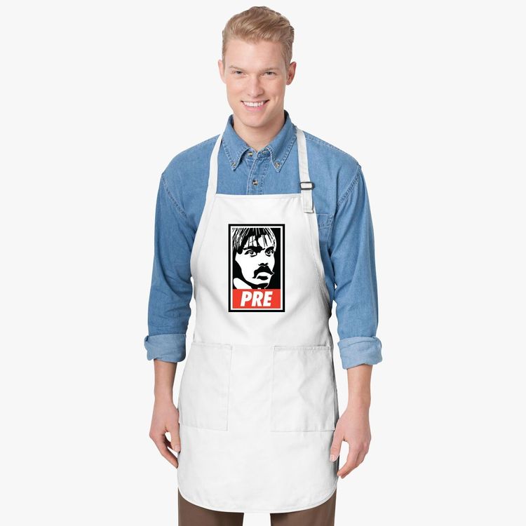 Steve Prefontaine American Long Distance Runner Apron - Kidozi | Kidozi