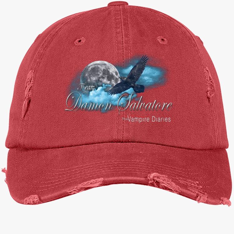 Team Damon Salvatore The Vampire Diaries Raven Moon Blue Clouds Center ...
