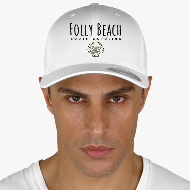 Folly Beach SC, S.Carolina Ocean Shell Baseball Cap - Kidozi | Kidozi