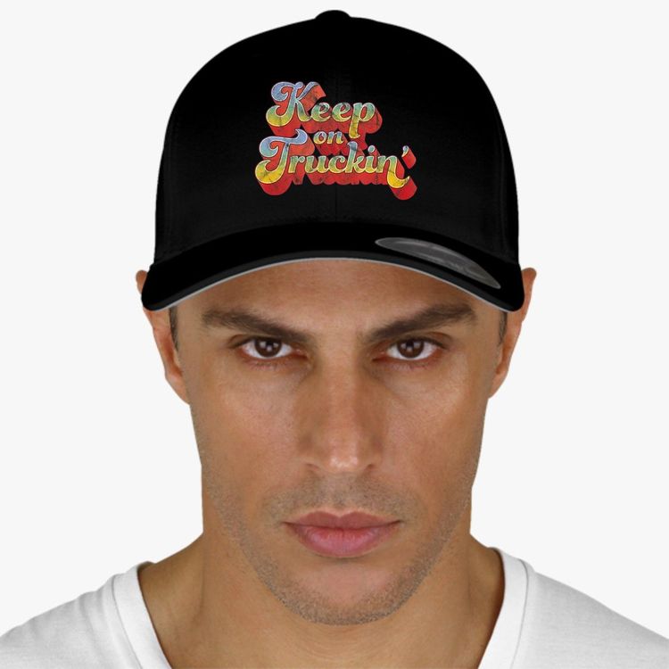 Keep On Truckin' 70S Throwback Vintage Retro Style Baseball Cap ...