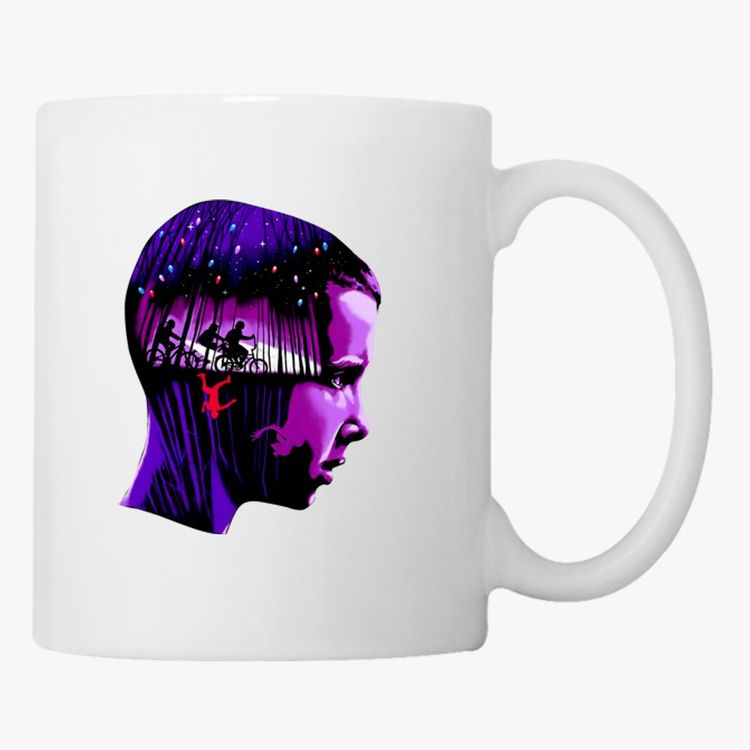 stranger things upside down elevens head Coffee Mug - Kidozi | Kidozi