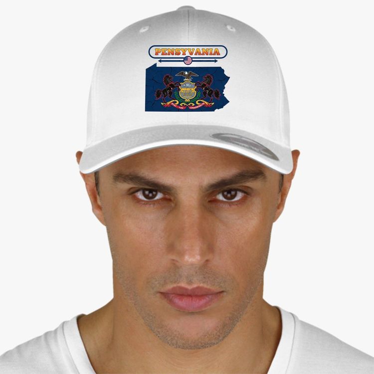 Pennsylvania Map Of Pennsylvania Samer Brasil Baseball Cap - Kidozi ...