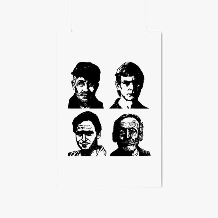 American Serial Killers Ted Bundy Jeffrey Dahmer Premium Vertical ...