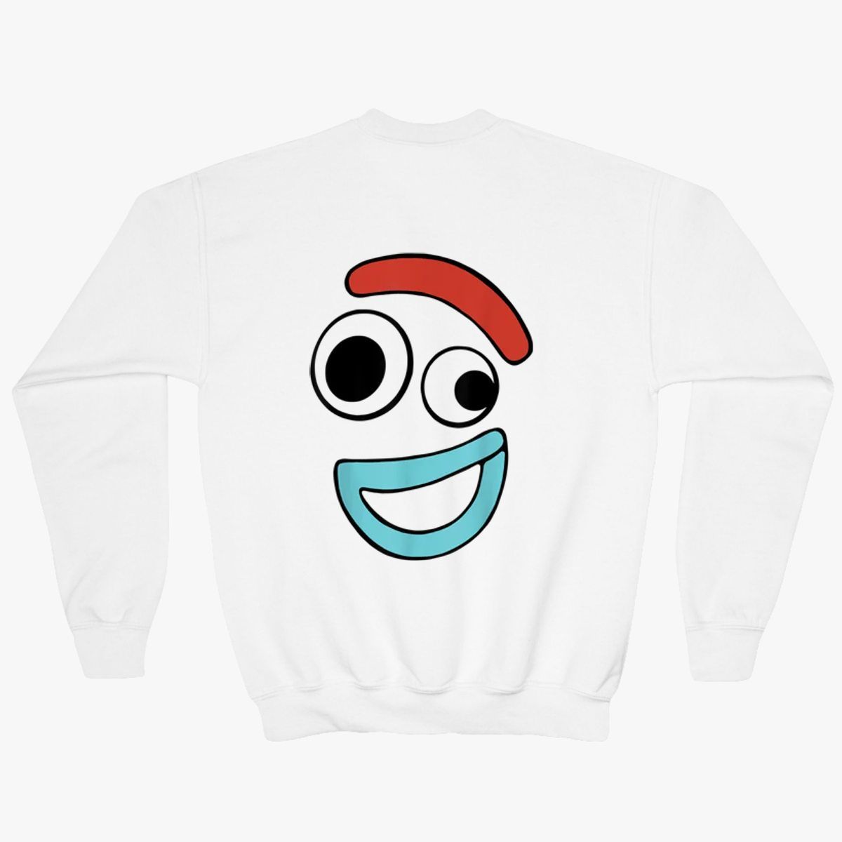 Forky Happy Face on Kids Sweatshirt | Kidozi