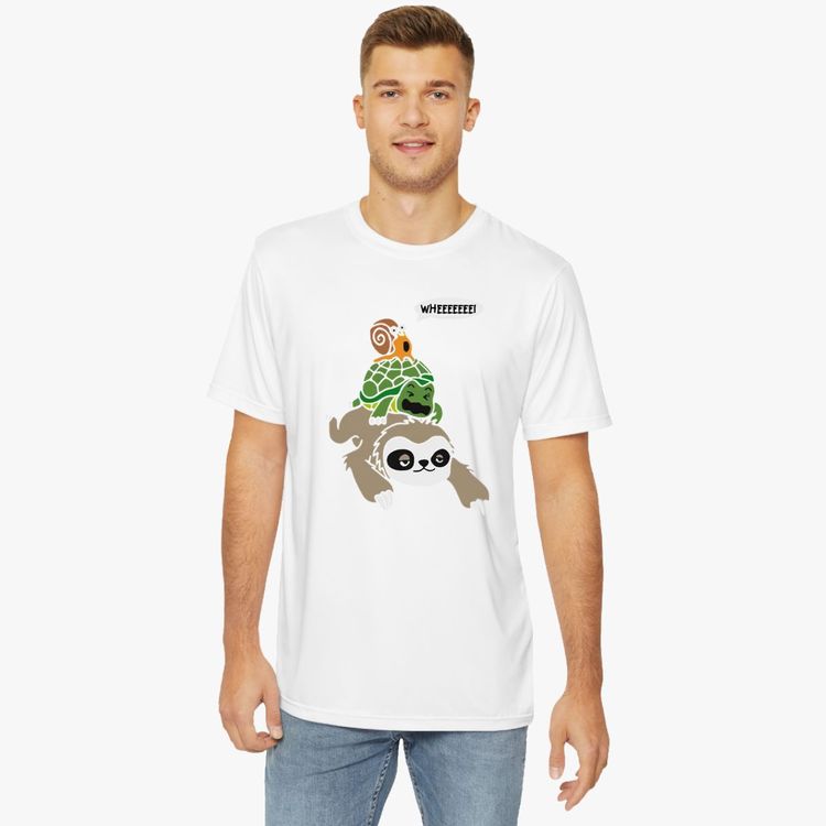 Sloth, Turtle and Snail Piggyback Funny Running Wild T-Shirt - Kidozi ...