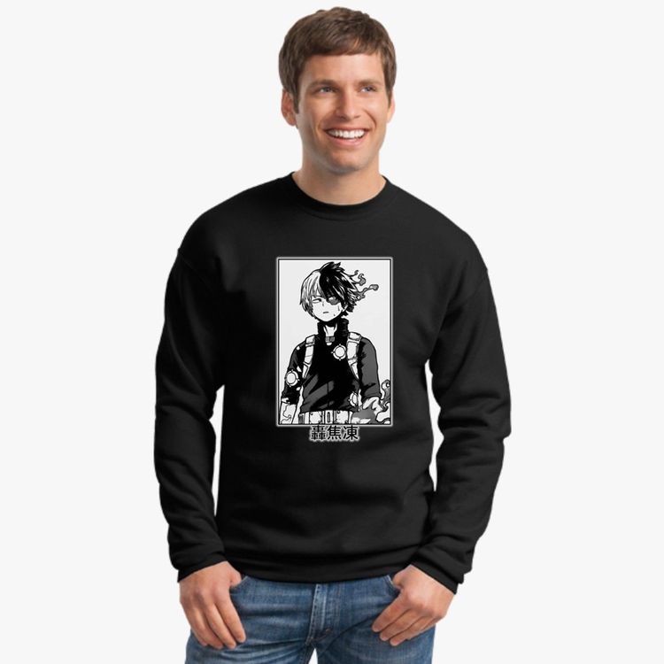 Todoroki Shoto Anime Unisex Crewneck Sweatshirt - Kidozi | Kidozi