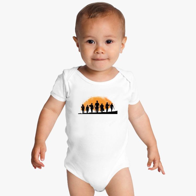 Red Dead Game RDR Baby Onesies - Kidozi | Kidozi
