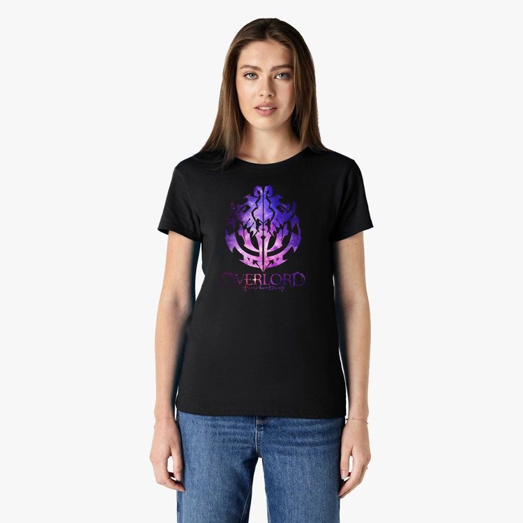 Overlord Anime Guild Emblem Galaxy Nebula Women's Cotton T-Shirt ...