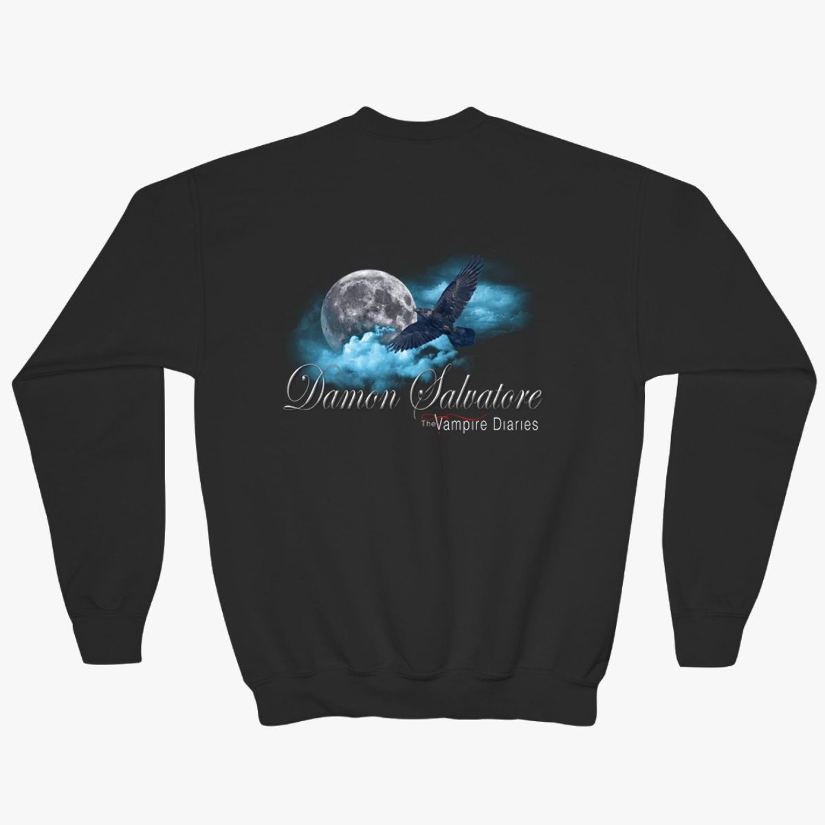Damon Salvatore The Vampire Diaries Raven Moon Blue Clouds Edwardian ...