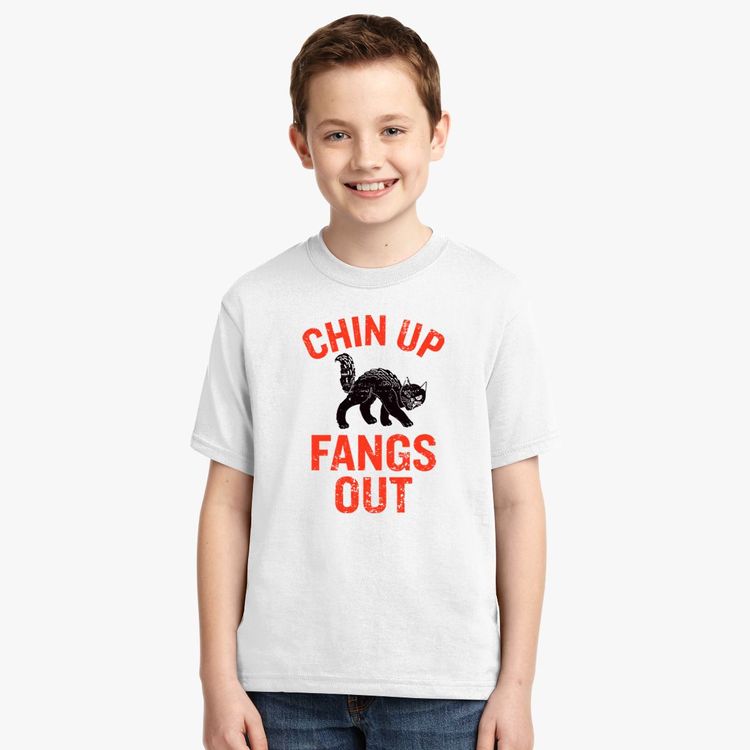 Chin Up Fangs Out Youth T-Shirt - Kidozi | Kidozi
