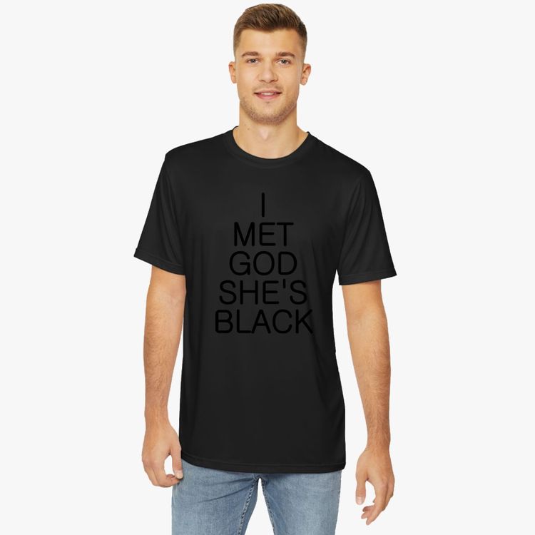 I Met God She's Black Quotes T-Shirt - Kidozi | Kidozi