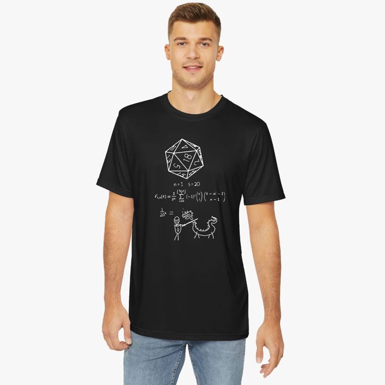 Math dnd Dungeon Daddy DnD Dungeons and Dragons T-Shirt - Kidozi | Kidozi