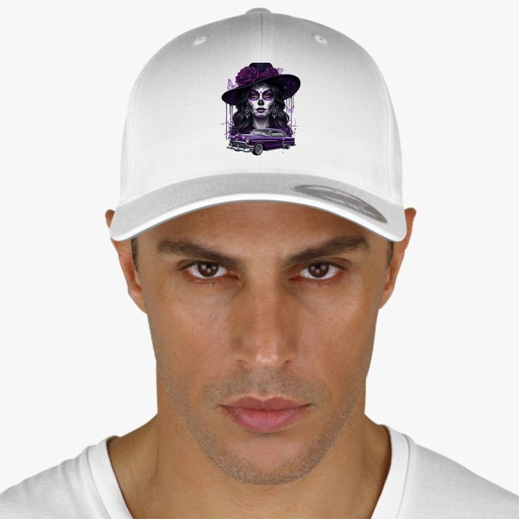 Lowrider Catrina Sugar Skull Baseball Cap - Kidozi | Kidozi