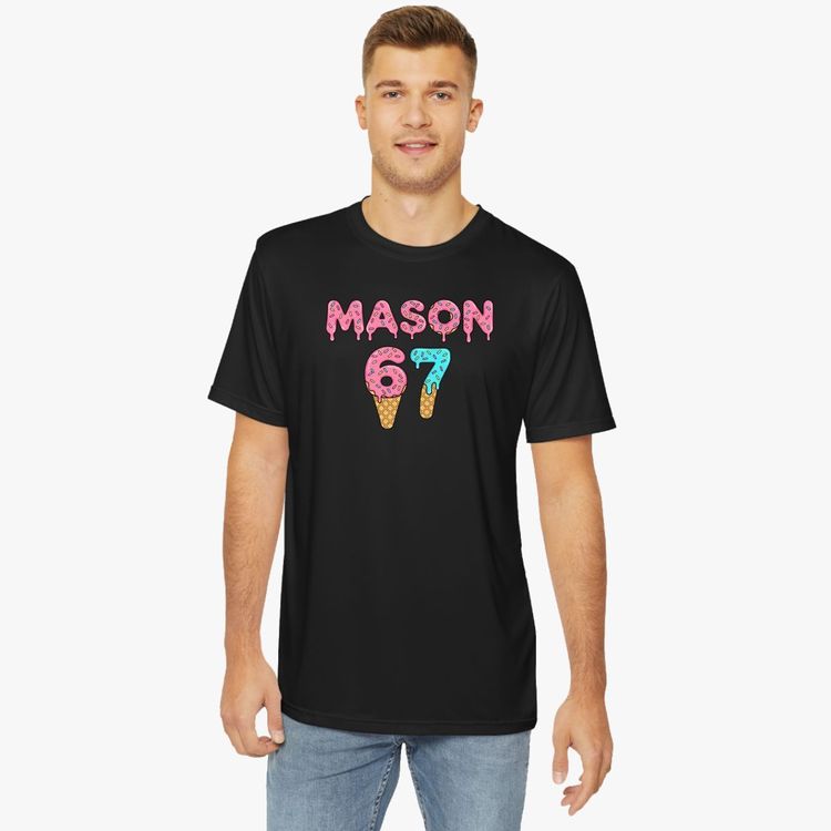 Mason 67 Ice Cream Meme Funny Six Seven Mason Ice T-Shirt - Kidozi | Kidozi