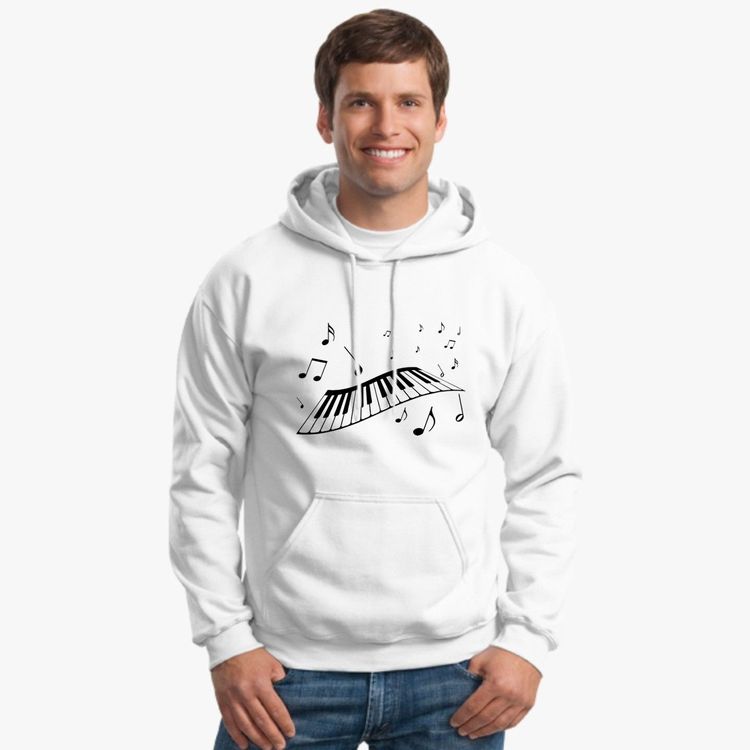 Piano Keyboard Music Notes Beat it Video Unisex Hoodie - Kidozi | Kidozi