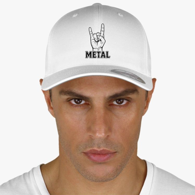 Metal Metalhead Devil Horns Festival Band Metal Baseball Cap - Kidozi ...