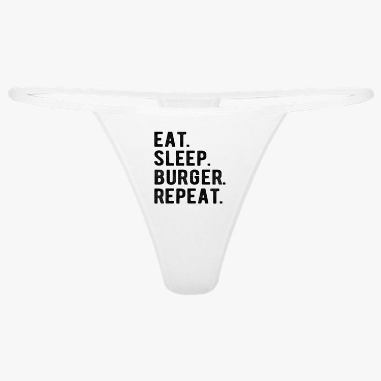 HAMBURGER eat,sleep,burger,repeat Thong | Kidozi