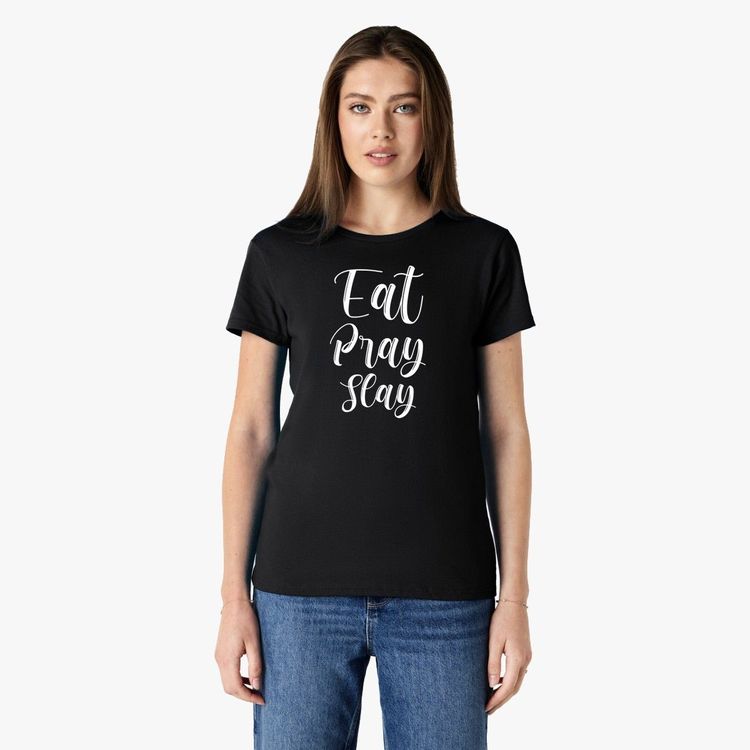 Eat Pray Slay shirt Women's Cotton T-Shirt - Kidozi | Kidozi