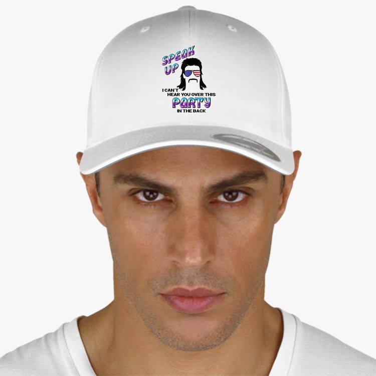 Funny 80'S Redneck Mullet Hairstyle Party In The Back Baseball Cap ...