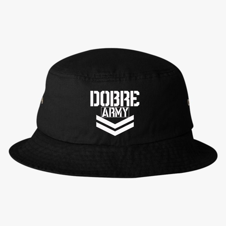 Dobre Twins Dobre Army White Bucket Hat | Kidozi