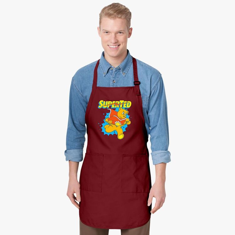 SuperTed 80's Animation Super Hero Apron - Kidozi | Kidozi