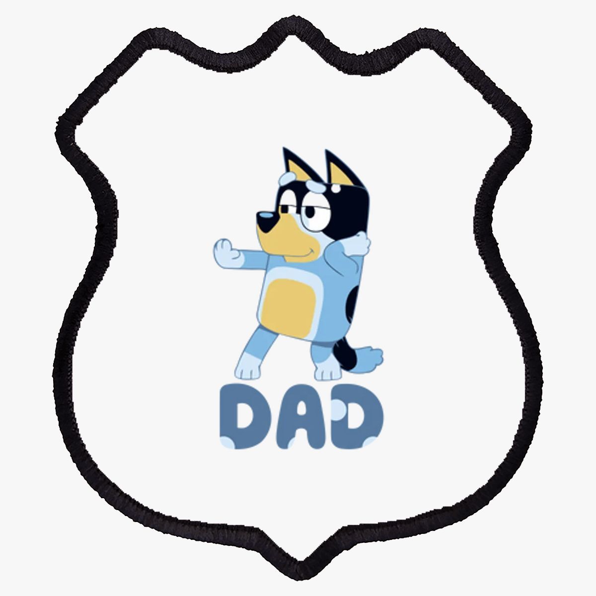 bluey dad Shield Patch - Kidozi | Kidozi